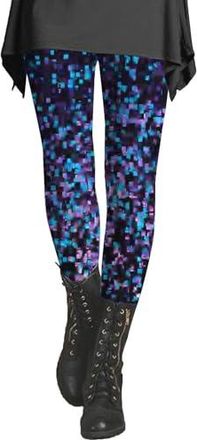 Generic Leggings à paillettes pour femme, pantalon scintillant, pantalon décontracté imprimé à paillettes, pantalon long tendance et extensible, leggings conf