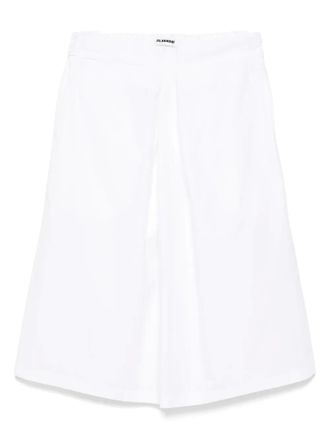 Jil Sander jupe en popeline de coton - Blanc
