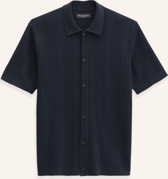 Marc O'Polo Marc Opolo Strick-Shirt blau
