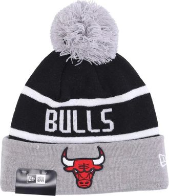 New Era Homme, Accessoires, Multicolore, Taille: ONE Size Bonnet à pompon Chicago Bulls