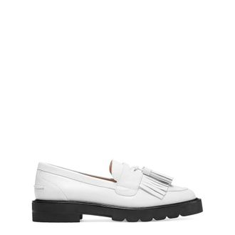 Stuart Weitzman Stylische Mila Lift Loafer mit markanter Profilsohle - - Shoes - Damen - Wei&szlig; - 39 1/2 EU