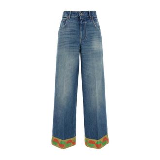 Valentino Garavani Wide Leg High Waist Jeans - - Jeans - Damen - Blau - W25