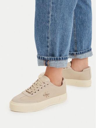 Calvin Klein Sneakers Basket Cups Lup Wt Lth Su HW0HW02984 Beige