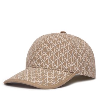 Calvin Klein Cap Calvin Klein Emblem Print W Leather Patch Cap LV04F5036G Beige
