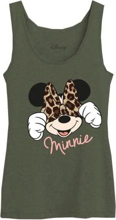 Disney « Minnie » WODMICKTK114 Débardeur Femme, Kaki, Taille XS