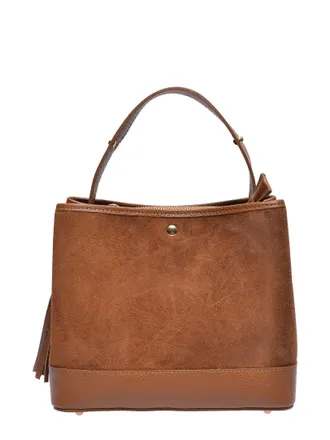 Isabella Rhea COGNAC Rindsledertasche