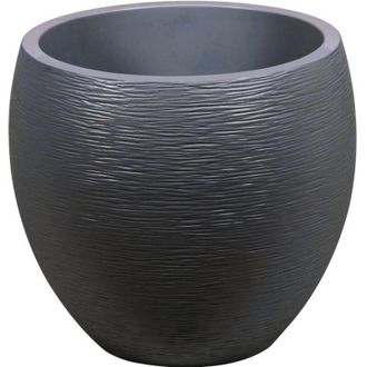 Eda Pot rond Graphit O50cm - Contenance 46L - Gris anthracite