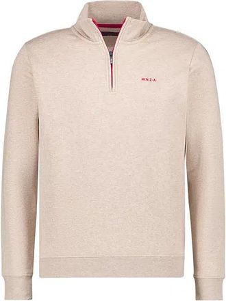 N.Z.A. Herren Pullover beige Baumwolle unifarben