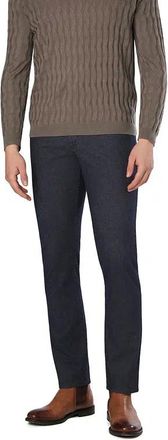 Gardeur Herren Hose blau Baumwolle