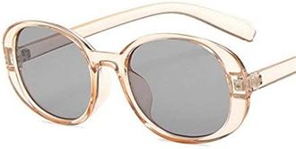 Generic Lunettes de soleil rétro à monture ovale 2025 pour hommes et femmes pour lextérieur (couleur : D, taille : 1)