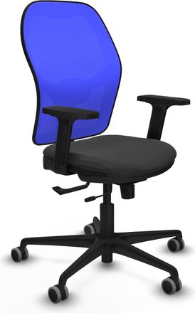 Piqueras y Crespo B&uuml;rostuhl mit 2D-Armen, h&ouml;henverstellbare Lendenwirbelst&uuml;tze, ausgestattet mit Syncro/Traslack und eingespritztem Schaumstoff, Rollen 65 mm, Parkett, 