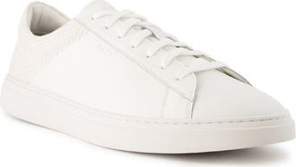 HUGO BOSS Herren Sneaker wei&szlig; Glattleder