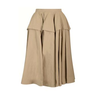 Bottega Veneta Compact Cotton Skirt - - Skirts - Damen - Beige - 2XS