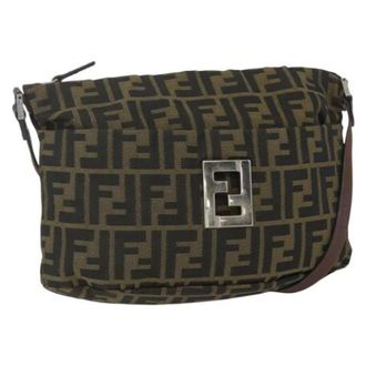 Fendi Pre-owned Vintage Canvas Umh&auml;ngetasche - - Pre-owned - Damen - Braun - ONE SIZE