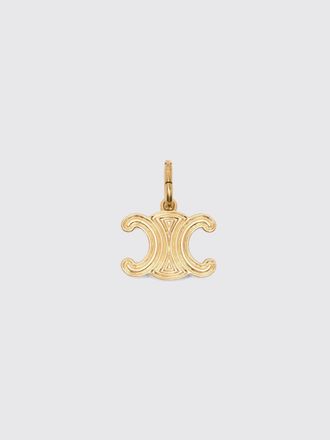 Celine Triomphe Monogramm-Anh&auml;nger aus zweifarbigem Messing in Gold- und Silber-Finish