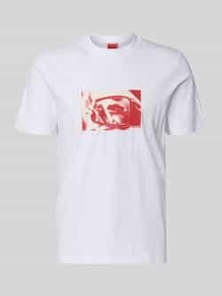 HUGO BOSS Regular Fit T-Shirt aus reiner Baumwolle Modell Dirom