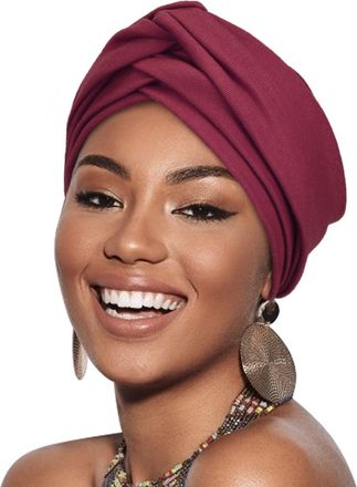 Dreshow 1 St&uuml;ck Afrikanischer Damen Turban Doppelt Geflecht Kopfbedeckung Kopft&uuml;cher Chemo Kappe Vorgebunden Beanie M&uuml;tze Kopfwickel Schlafm&uuml;tze