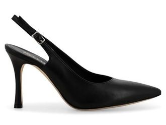 Melluso Escarpins &agrave; Bride arri&egrave;re pour Femme D Collet en Cuir Noir d188q 37.5