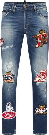 Philipp Plein Super Straight Cut Jeans Plein Beers