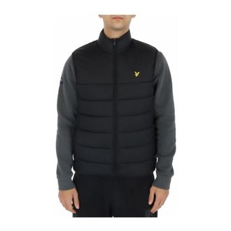 Lyle & Scott &Auml;rmelloser Gilet mit Rei&szlig;verschluss und Taschen - - Jackets - Herren - Schwarzk - XL