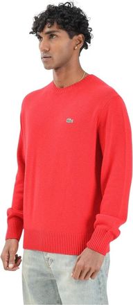 Lacoste Homme, Pulls, Rouge, Taille: 2XL Maglioncino girocollo