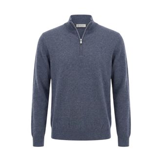 Brunello Cucinelli Herren, Sweatshirts & Hoodies, Blau, 2XLGr&ouml;&szlig;e