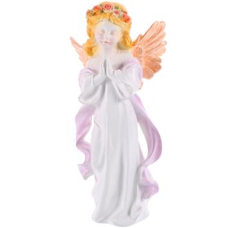 Pretyzoom Harz Engel Figur Betender Engel Deko F&uuml;r Zuhause 14.8X7.2X5.5Cm Mehrfarbig Skulptur Geschenkidee F&uuml;r Weihnachten Geburtstag Muttertag