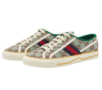 Gucci Crystal Embellished GG Sneakers Size 36.5
