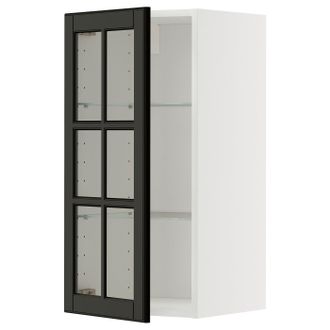 IKEA METOD Wandschrank mit Böden/Glastür