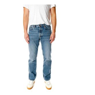 Nudie Jeans Homme, Jeans, Bleu, Taille: W33 L36 Jeans Straight Fit Taille Haute