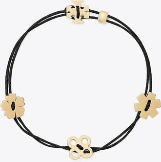 Tory Burch Damen Forget Me Not Cord Bracelet