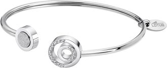 Lotus LS2180-2/4 Damen-Armband aus Edelstahl, hochglanzpoliert und fein verarbeitet, 6,6 cm, ideal als Geschenk zum Geburtstag, Jahrestag und zu besonderen 