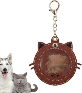 Generico Pour Chien - Pour Collectionneurs De Chat En Forme De Visage, Mignon Comm&eacute;moratif Pour Rangement De Photos, Sac De Voyage, Sac, Portefeuille, marron, 