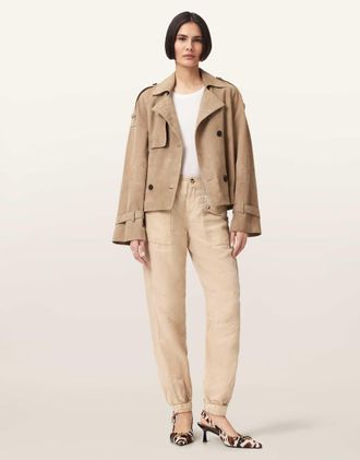 AllSaints Val - Pantalon - Marron taupe-Brown