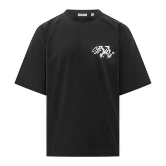 Off-white Homme, Tops, Noir, Taille: XS Tee Fl&egrave;che Stroke 2