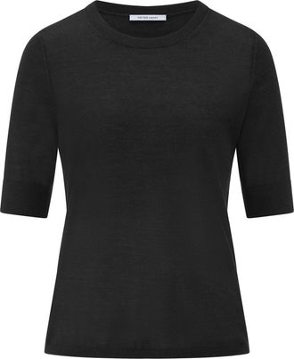 Peter Hahn Rundhals-Pullover 1/2-Arm Peter Hahn schwarz