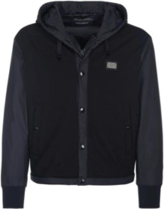 Dolce & Gabbana Herrenjacke in Unifarben - - Jackets - Herren - Schwarzk - S