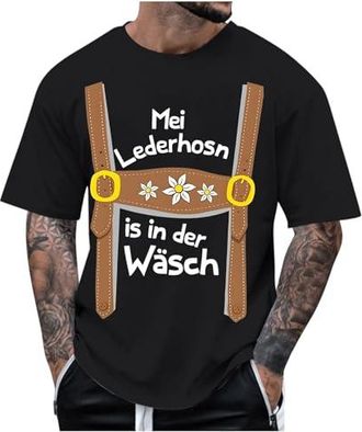 Generic T-shirt imprimé pour homme 2026 avec pantalon amusant et humour pour homme, Noir, XXL