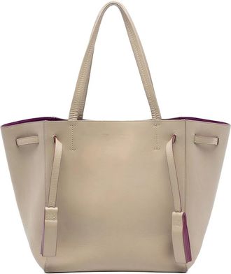 Celine Shopper - Small Leather Phantom Cabas Tote - Gr. unisize - in Braun - f&uuml;r Damen
