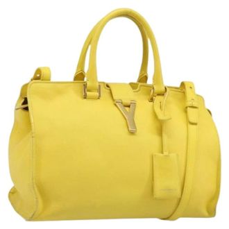 Saint Laurent Sac &agrave; main vintage Pre-owned - Femme - Pre-owned - Jaune - Taille: ONE Size
