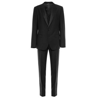 Dolce & Gabbana Martini Fit Smoking Anzug - - Suits - Herren - Schwarzk - 4XL