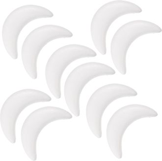 IFUNDOM 10 St&uuml;ck Selbstgemacht Mondf&ouml;rmige Schaumstoff Dekorationen Weihnachtsbaumanh&auml;nger aus Leichtem Schaumstoff f&uuml;r Bastelprojekte und Weihnachtsdeko