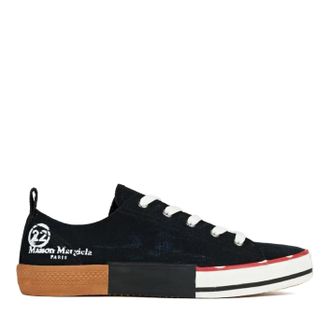 Maison Margiela Low-Top Sneaker - Printed Logo Canvas Sneakers - Gr. 36 (EU) - in Schwarz - f&uuml;r Damen