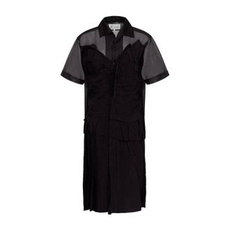 Maison Margiela Chemise D&eacute;cortiqu&eacute; - Femme - Robes - Noir - Taille: 34 FR