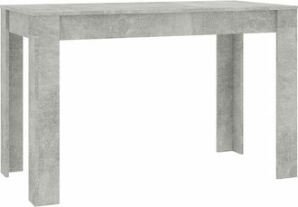 Generic Esstisch, Minimalistischer, Stil Esszimmertisch, K&uuml;chentisch, Tisch, Esszimmer/K&uuml;che/Wohnzimmer Wei&szlig; 120x60x76cm Holzwerkstoff (Betongrau)