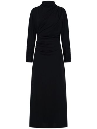 Nicholas robe Cora mi-longue en maille - Noir