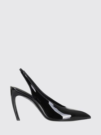 The Attico Escarpins slingback Viper en cuir verni &agrave; talon haut incurv&eacute;