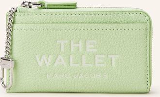 Marc Jacobs Geldbörse The Leather Top Zip Multi Wallet gruen