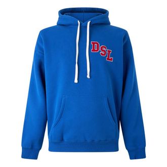 Diesel Hoodie mit gesticktem Logo - - Sweatshirts & Hoodies - Herren - Blau - S
