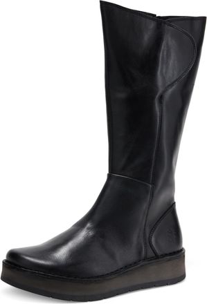 FLY London Damen RHEA042FLY Kniehohe Stiefel, Black, 37 EU
